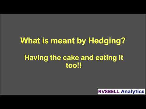 What is meant by Hedging?