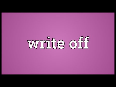 Write off Meaning
