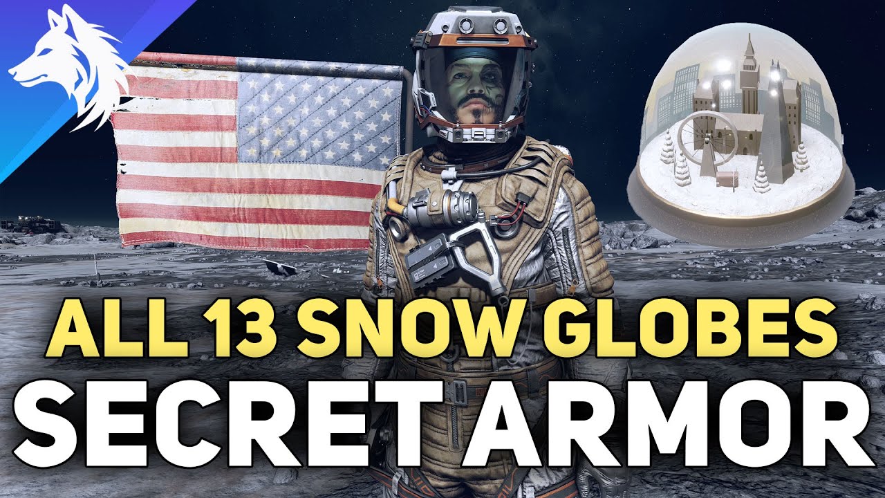 Starfield - Secret Unique EARTH Armor (All 13 Snow Globe Locations)