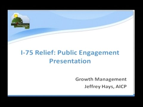 I-75 Relief Public Engagement Presentation