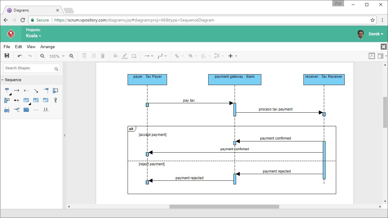 How to Draw Sequence Diagram Online
