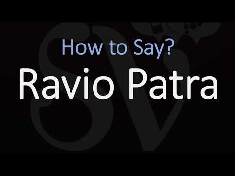 How to Pronounce Ravio Patra? (CORRECTLY)
