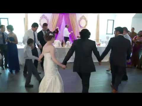 Indian Wedding Dance at The Manor in Kettleby