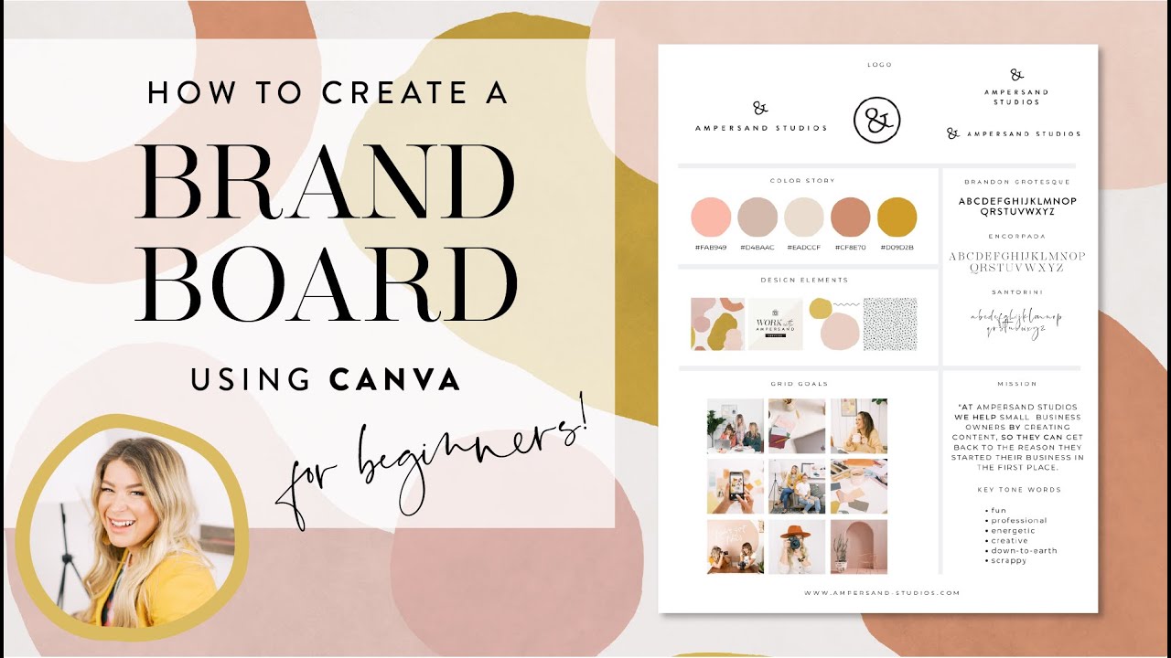 How to create a Brand Board using Canva - for Beginners!