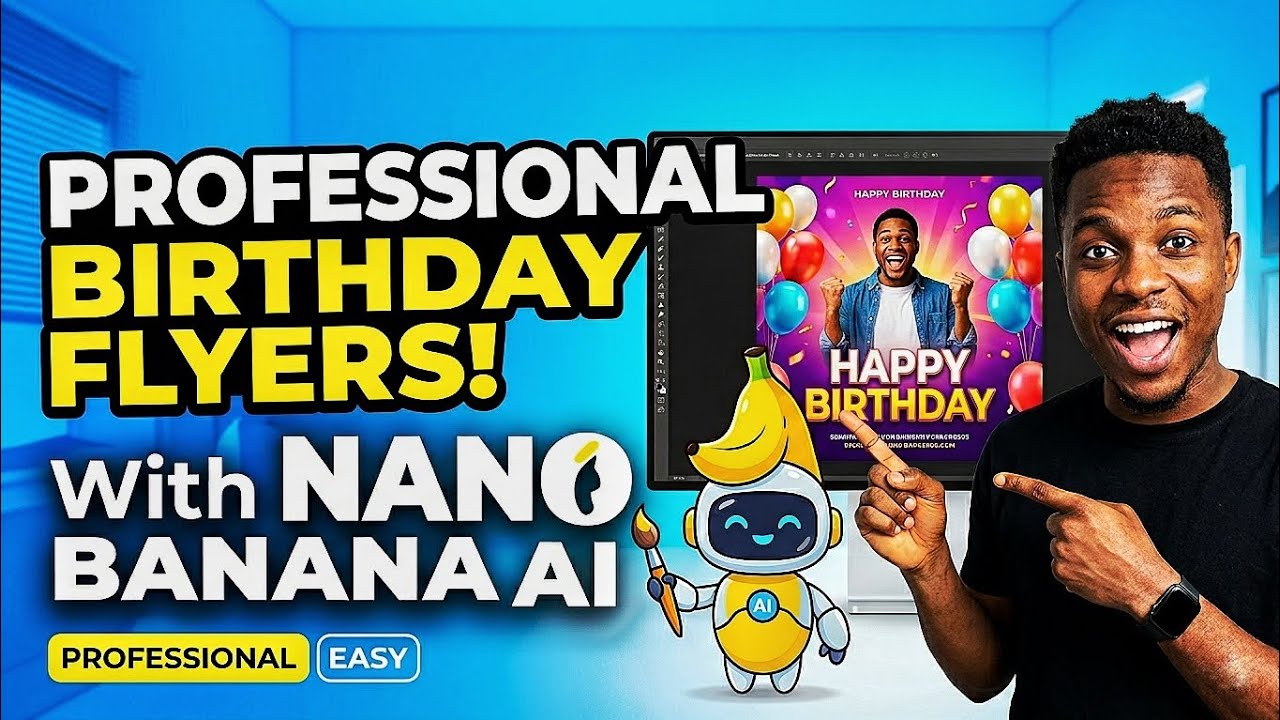 STOP! Design Pro Birthday Flyers in Seconds ⚡️