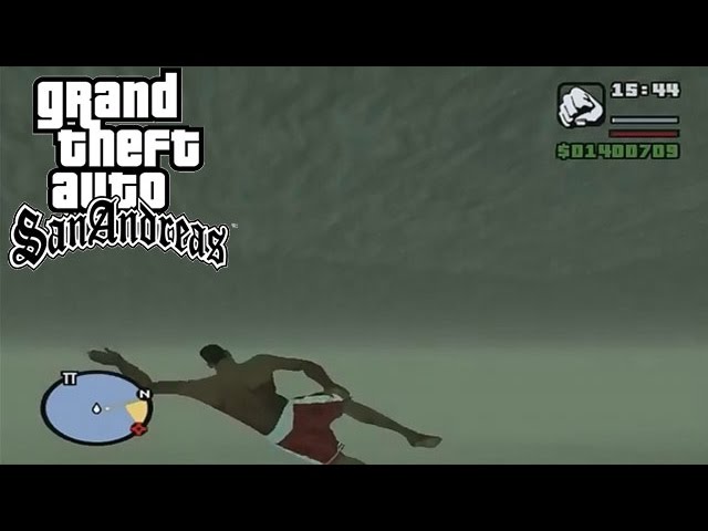 How to swim underwater in GTA San Andreas