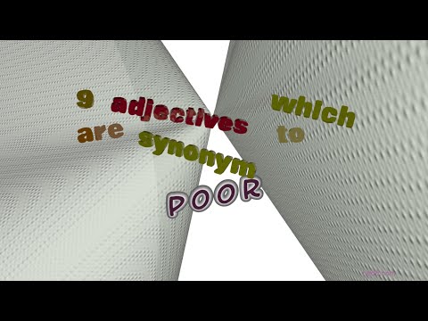poor - 11 adjectives similar to poor (sentence examples)