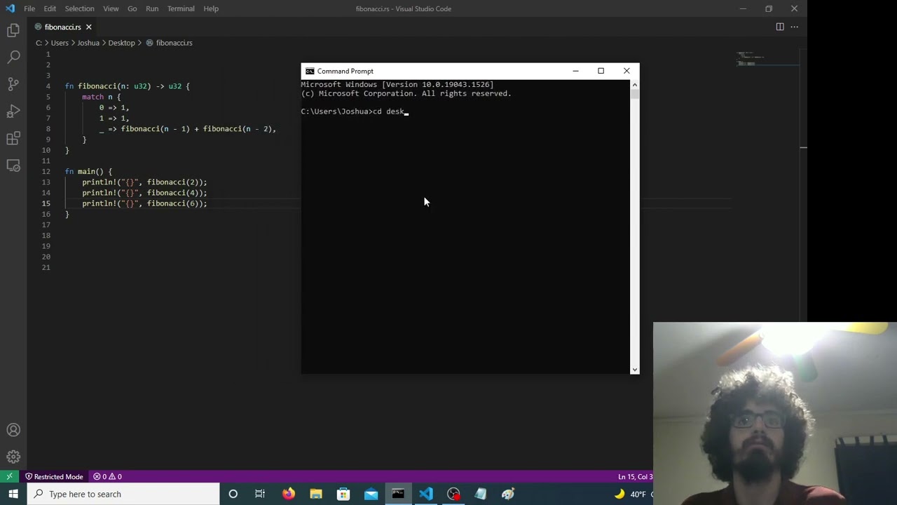 Generating Fibonacci numbers with Rust