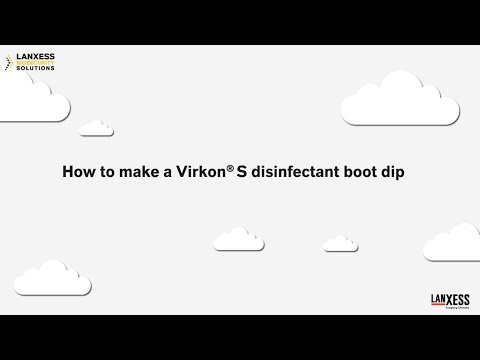 How to make a Virkon® S disinfectant boot dip