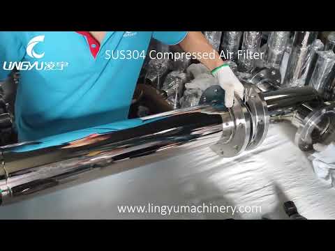 SUS304 Food Grade Sanitary Stainless Steel Compressed Air Filter