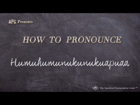How to Pronounce Humuhumunukunukuapuaa (Real Life Examples!)
