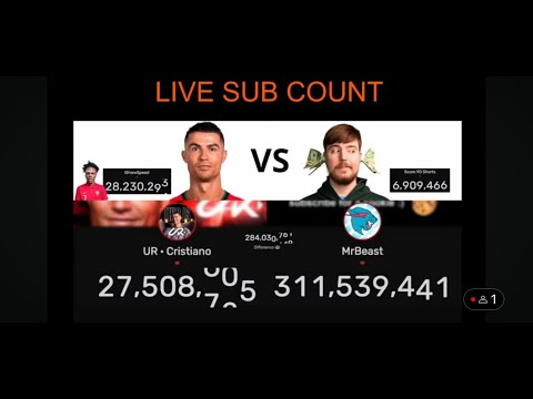 Top 4 YouTube Live Sub Count - MrBeast, T-Series & More!