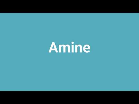 'Amine' Meaning and Pronunciation