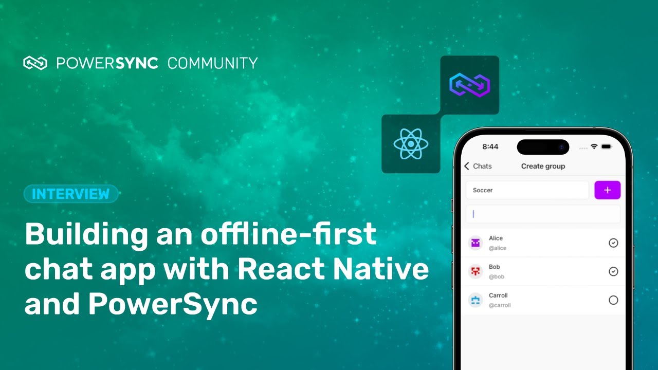 Interview: Building an offline-first React Native Group Chat App