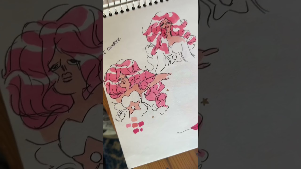 Early Sketches Rose Quartz #stevenuniverse