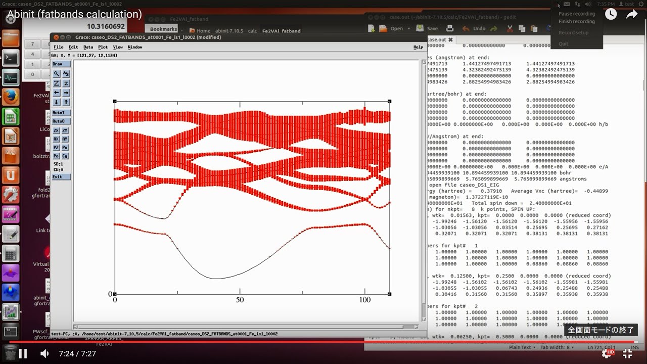 Abinit (fatbands calculation)