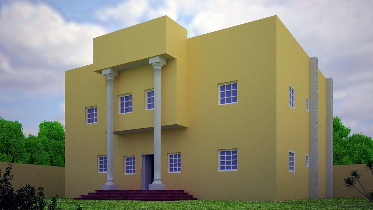 3ds max tutorial for architecture (sample villa modeling and rendering )  Part 8