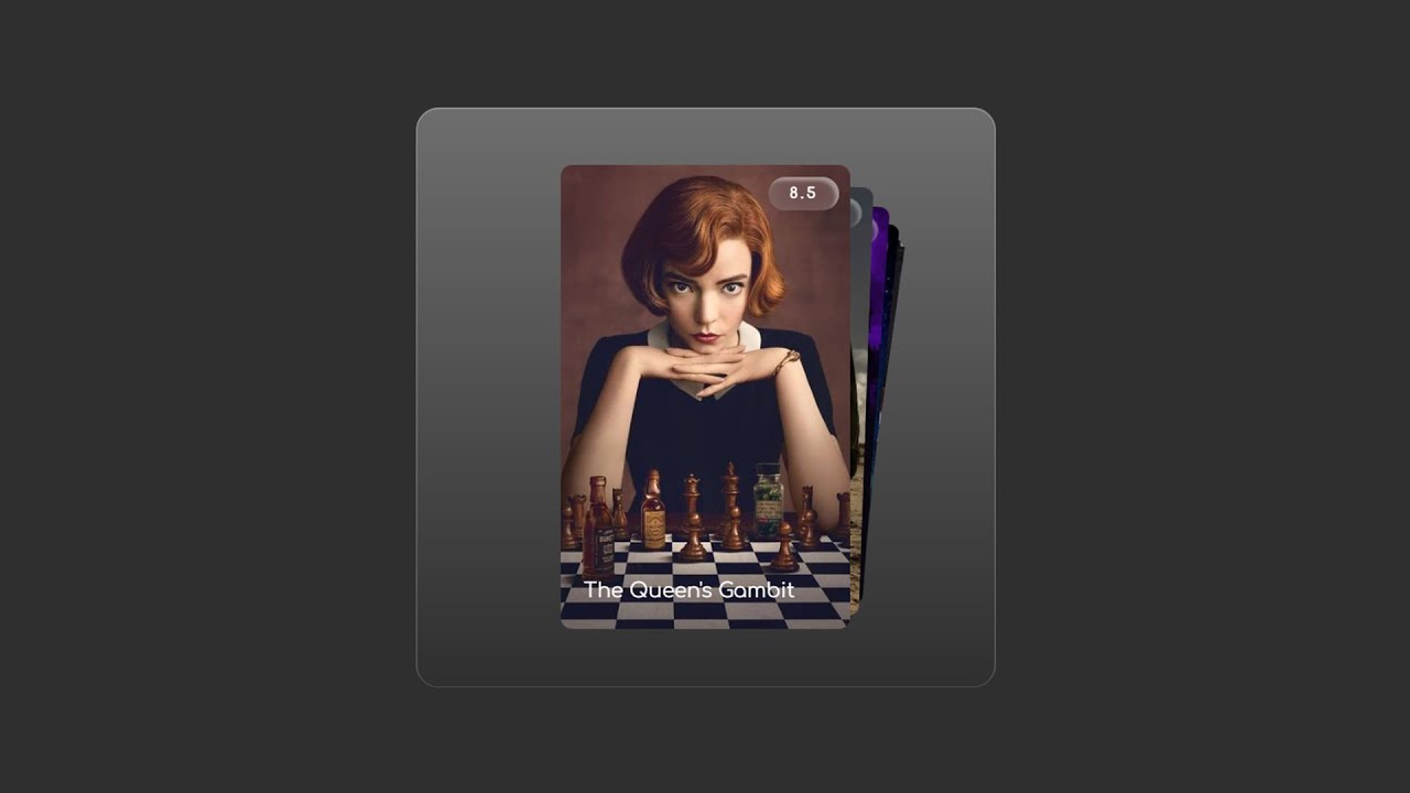 Card Swiping Effect Using HTML CSS & JavaScript | Glassmorphism Background