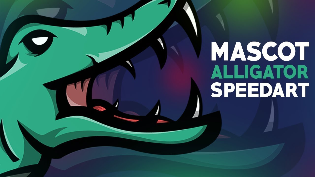Adobe Illustrator | Mascot | Alligator | NaroxHD