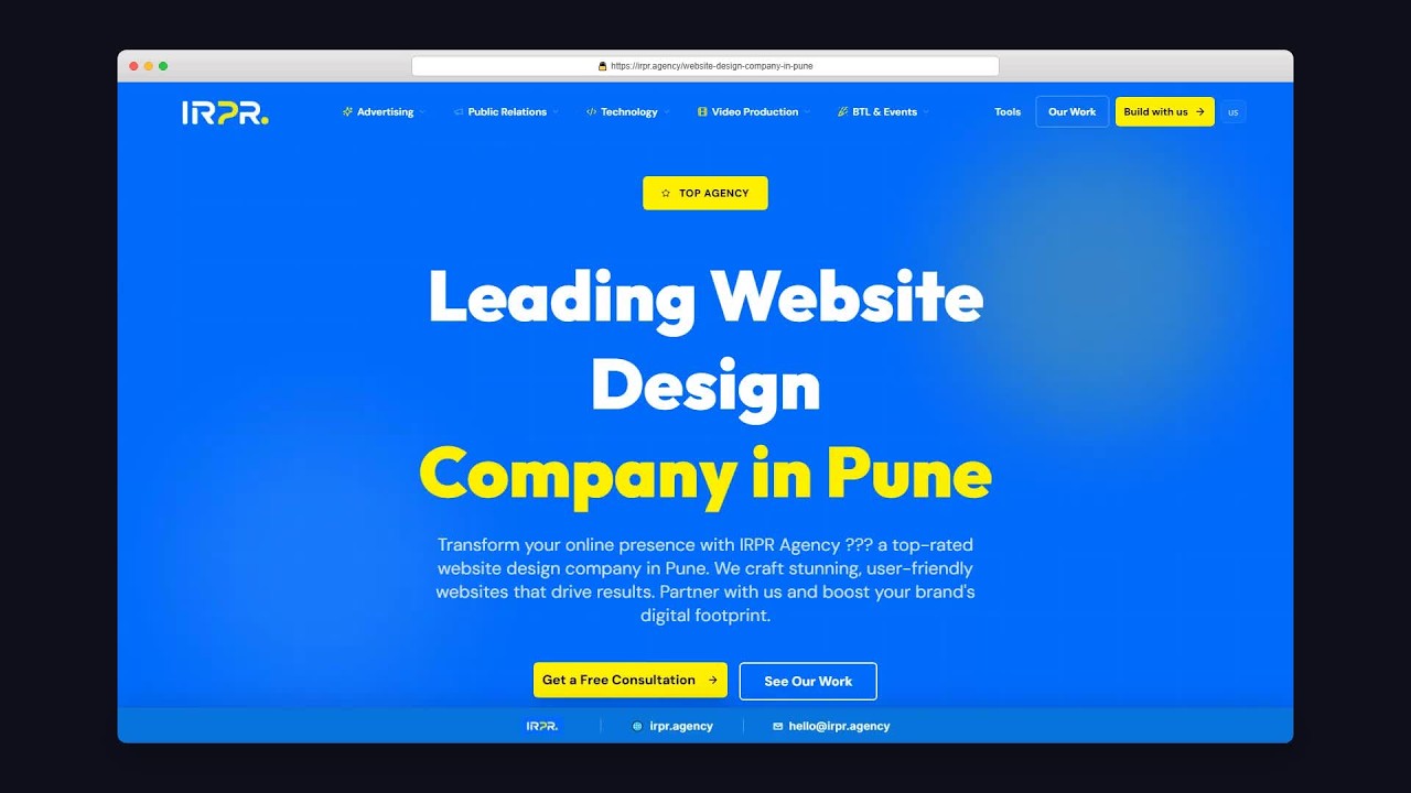 Best Website Design Company in Pune for SEO, Responsive Design & Business Growth | IRPR