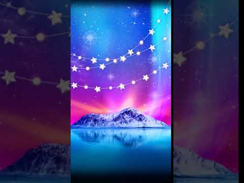 (Ani-WP)[GET] (Premium) Fantasy Neon Aurora Mountain