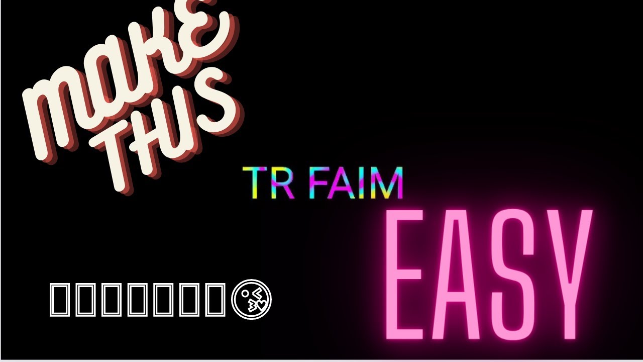 How To Edit Rainbow🌈 Coloured Text In || Alight motion ||TR FAIM