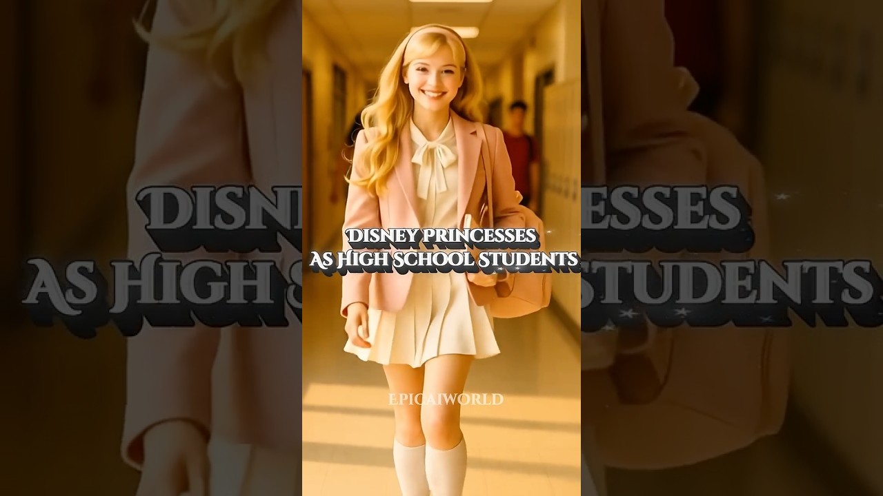 Disney Princesses… in High School?! #disney #shorts #disneyprincess