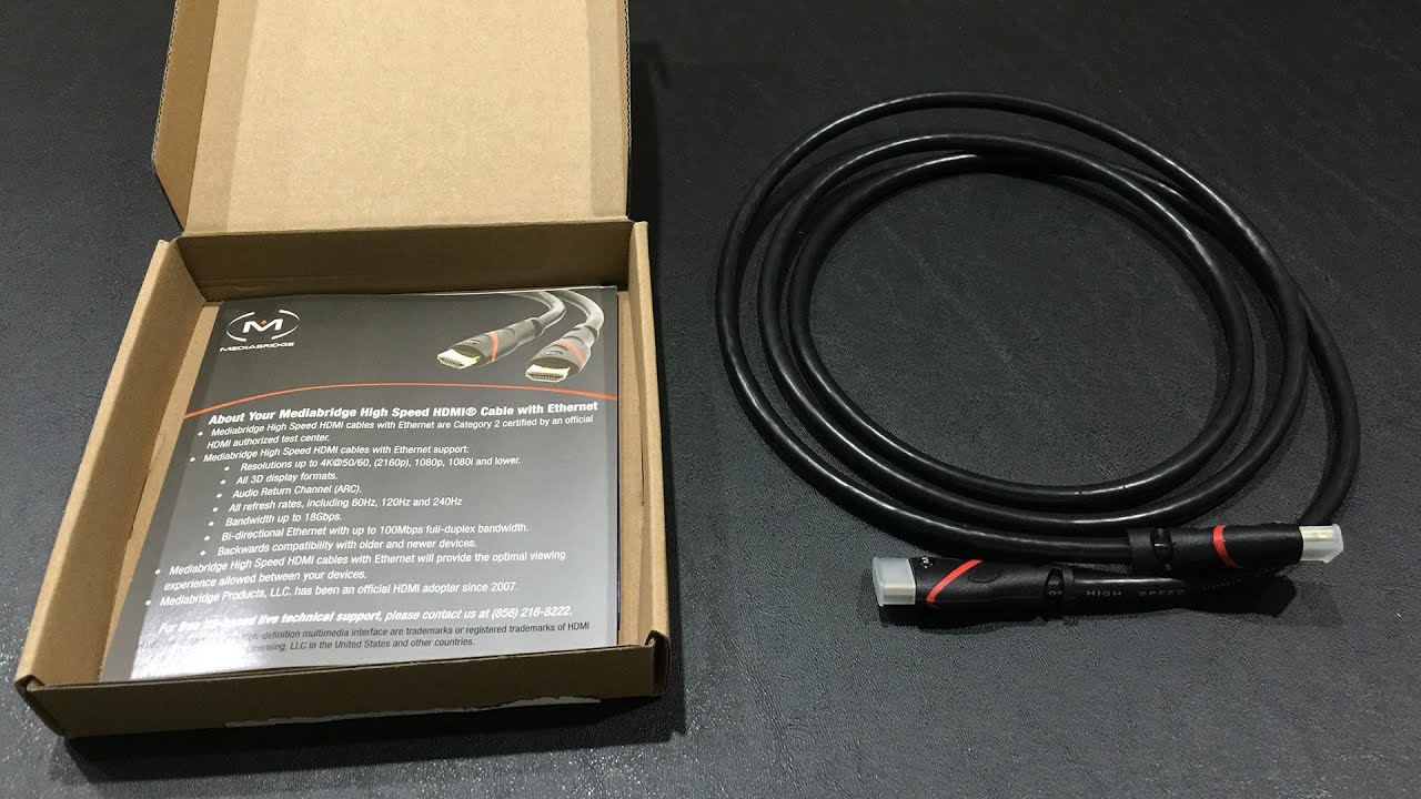 Mediabridge ULTRA Series HDMI Cable Unboxing in 4K UltraHD