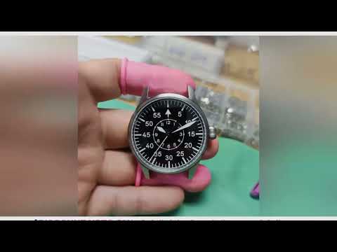 DEAL ?Escapement Time?Automatic PT5000 Movement Pilot Watch withType-B or Type-A Black Dial and 40
