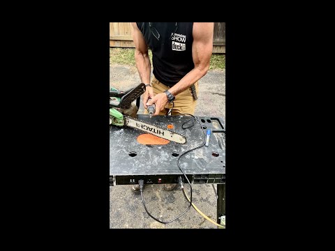 How to sharpen a chainsaw chain