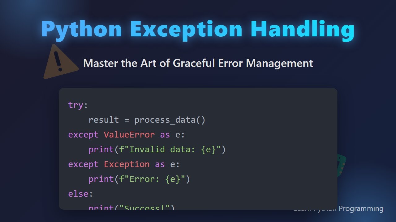 Python Exception Handling: Try, Except, Finally Explained for Beginners