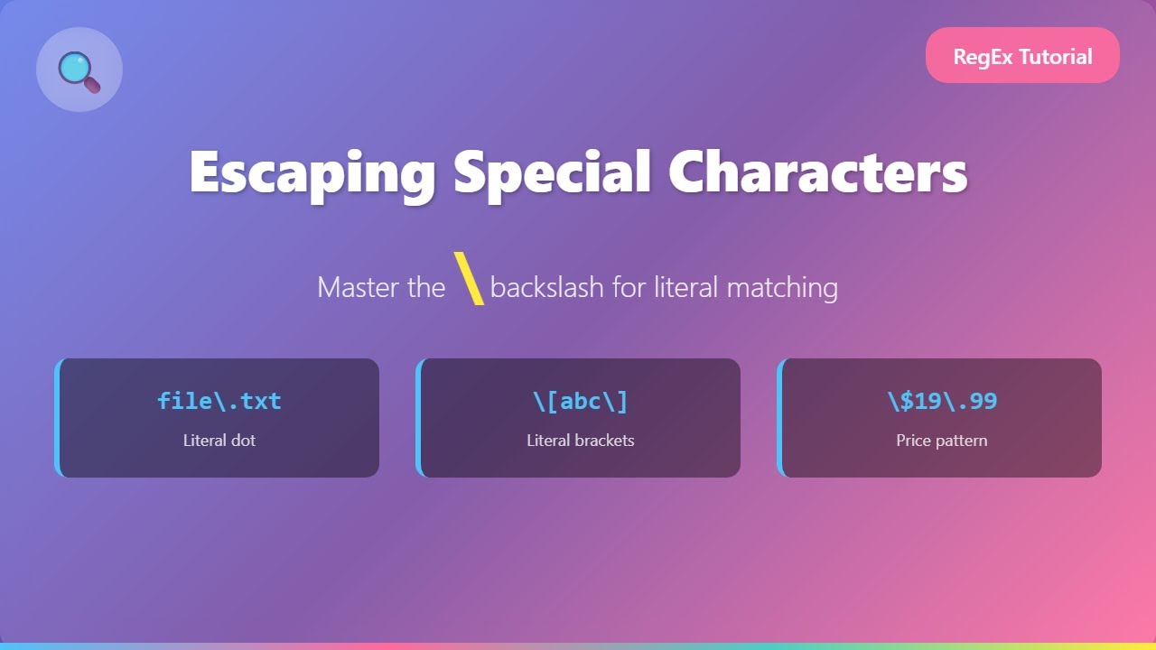 Regex Escaping: Demystifying Special Characters for Beginners