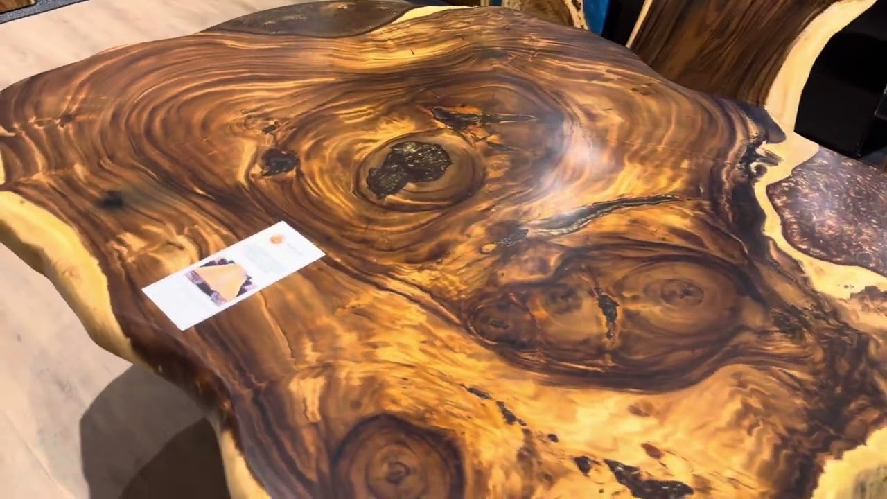 NTS001739 (1400-1100-54) - Round Dining Table - Natural Timber Stone