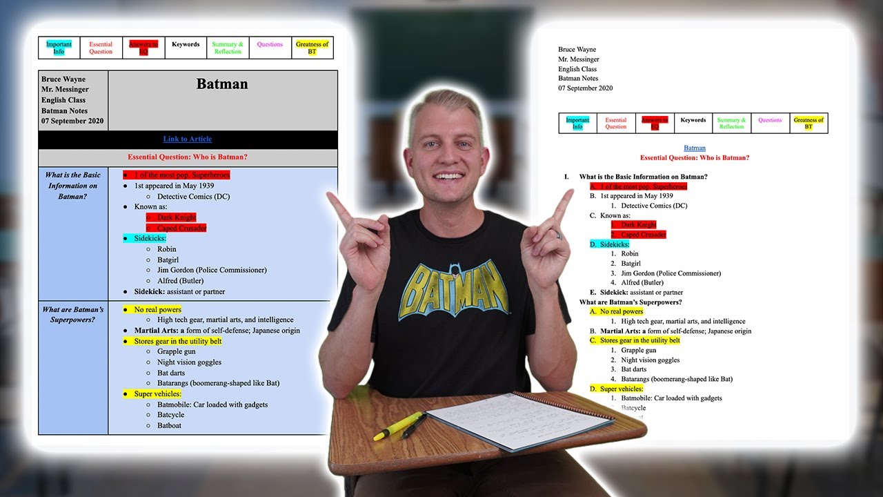 How to Take Effective and Focused Notes (Cornell and Outline Examples)