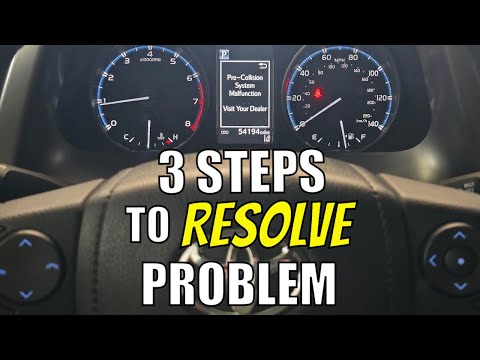 How to Fix Toyota Pre-Collision System Malfunction Warning ⚠️ | DIY