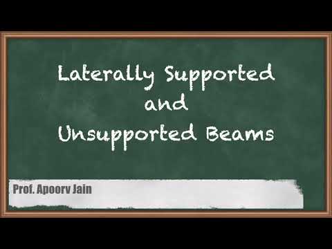 Laterally Supported and Unsupported Beams - Design and drawing of Steel Structure