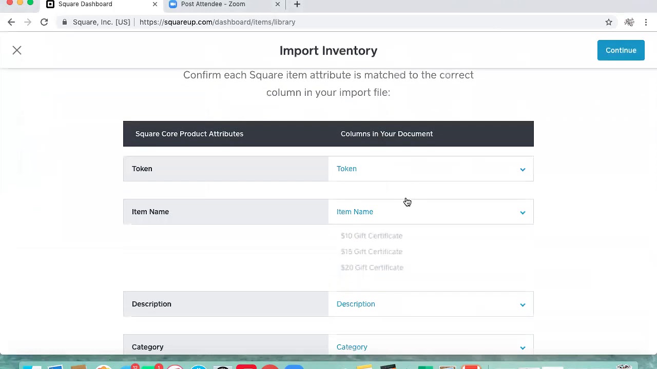 Adding catalog items via excel sheet