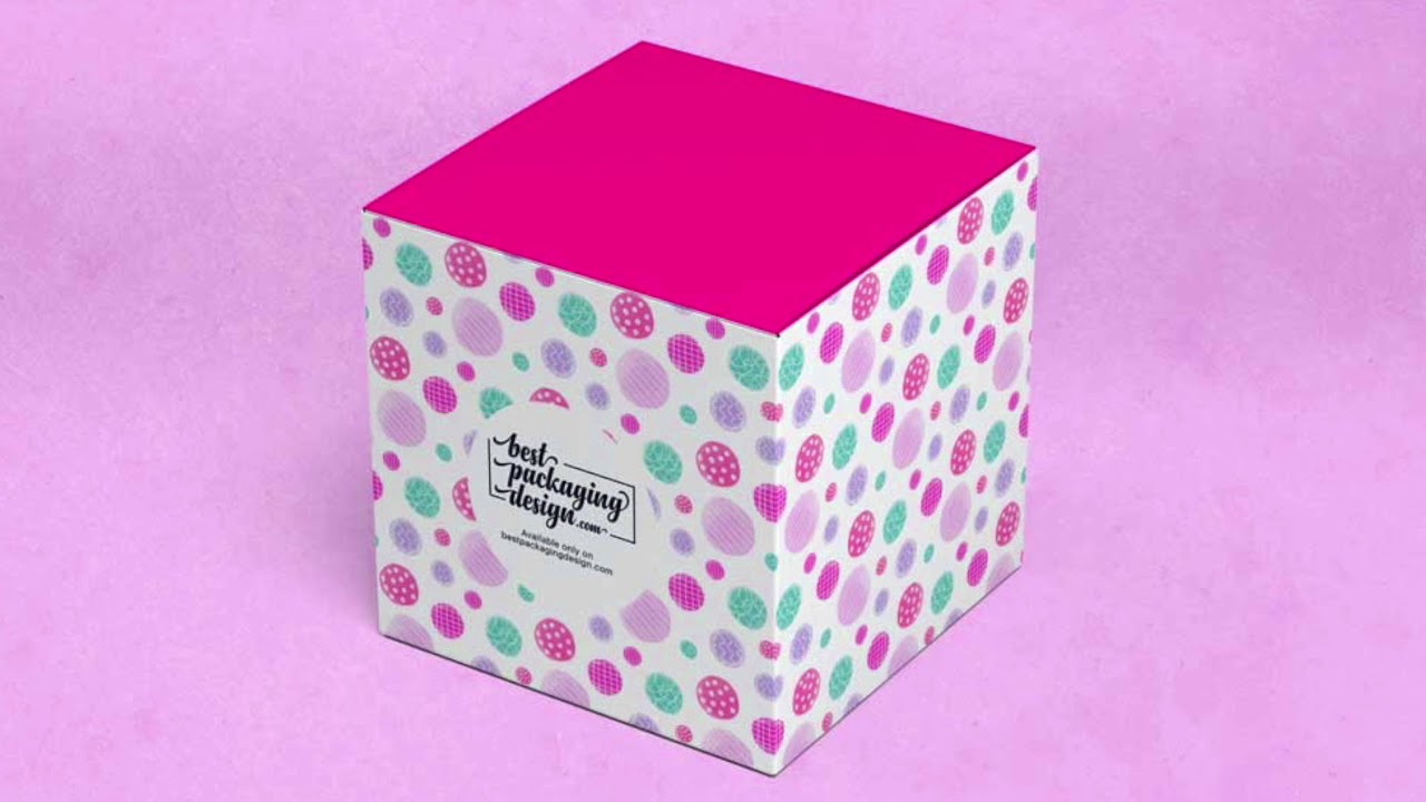 Square Box 3D Mockup