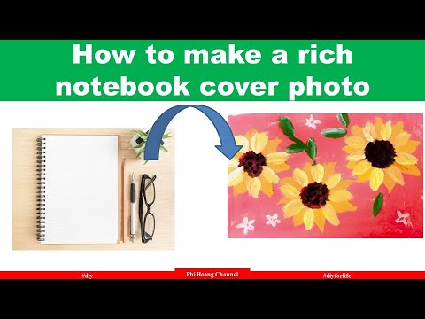How to make a rich notebook cover photo - DIY