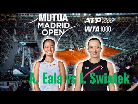 Alex Eala vs Iga Swiatek Highlights Toughest Test Yet at Madrid Open!#philippines #tennis