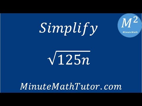 Simplify √(125n)