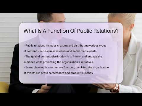 What Is A Function Of Public Relations? - BusinessGuide360.com