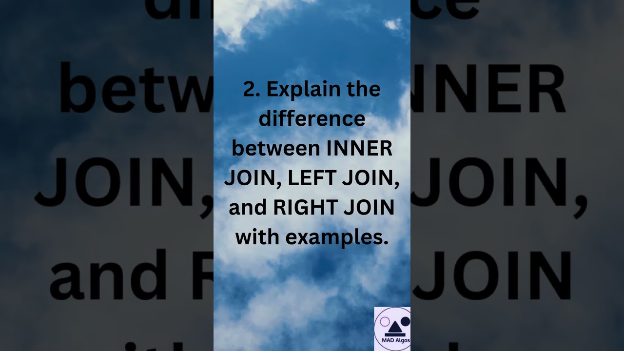 Top SQL Questions asked in Interviews : MadAlgos