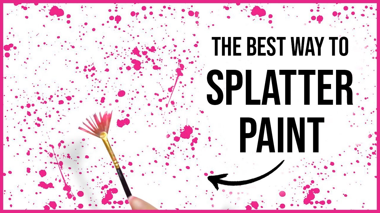 How to Splatter Acrylic Paint | Paint Splatter Art Tutorial