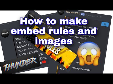 How to make embed rules and images in discord #discord