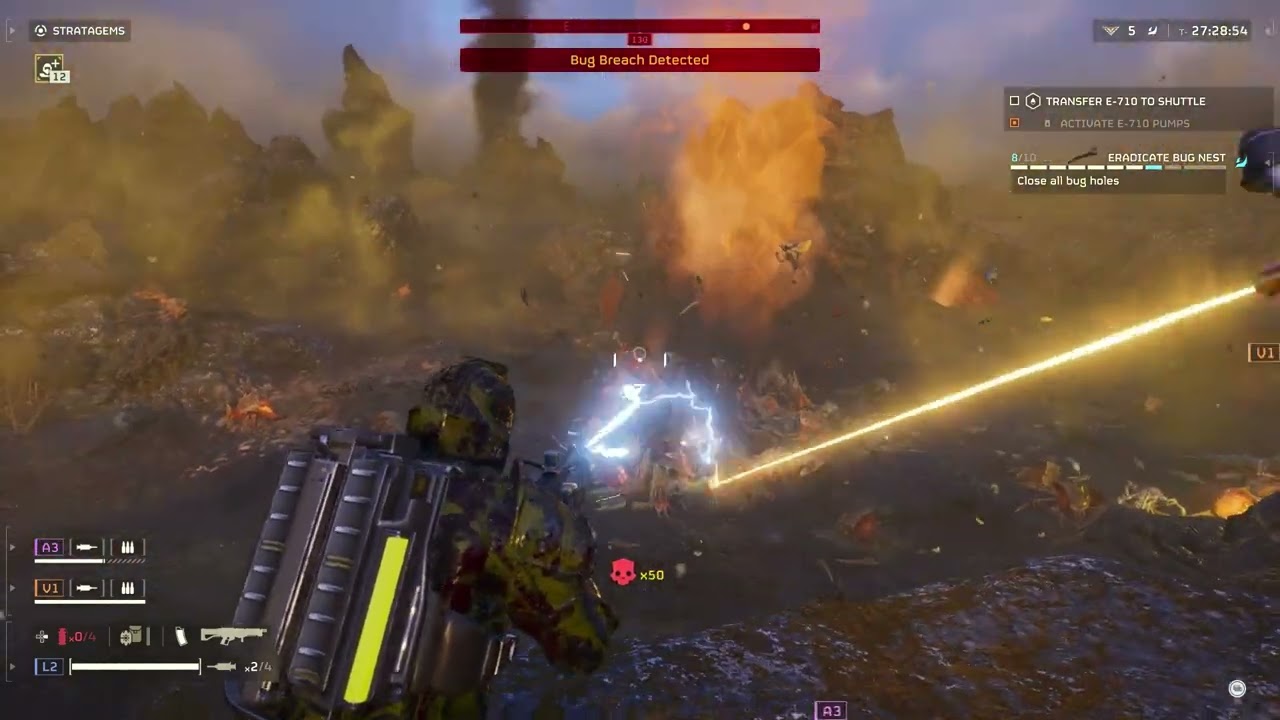 Helldivers 2 - 60 bug killstreak