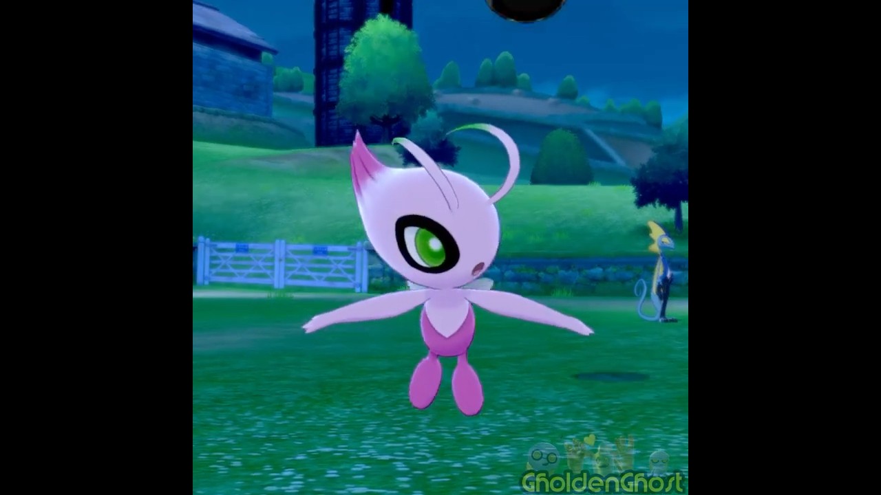 Shiny Celebi Swirls! 🧚🏻‍♀️🌀 #pokemon #celebi #shinypokemon #pokemonswordshield #fairy #adorable