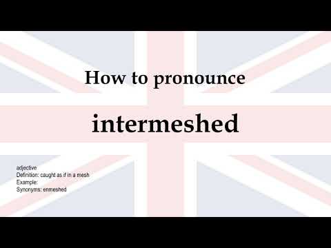 How to pronounce 'intermeshed' + meaning