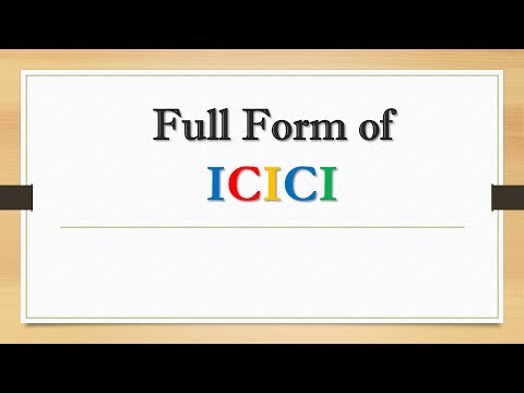 Full Form of ICICI || Did You Know?