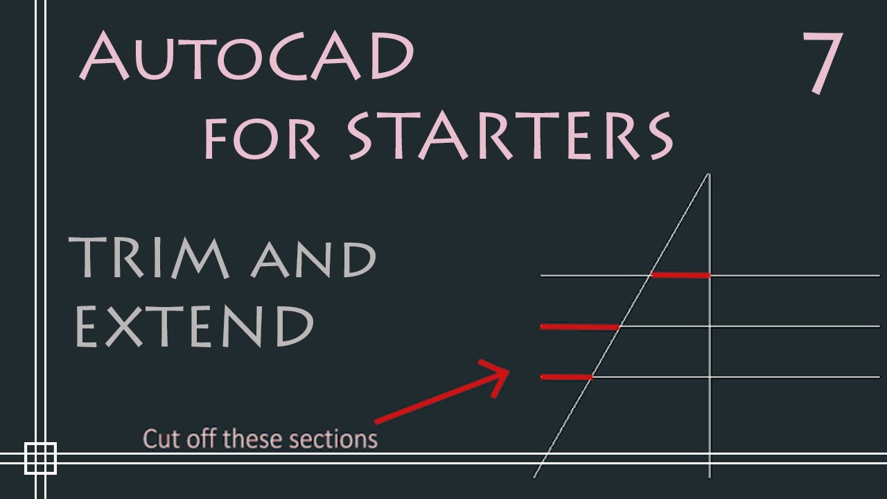 AutoCAD - How to Trim and Extend (in only 2 minutes)